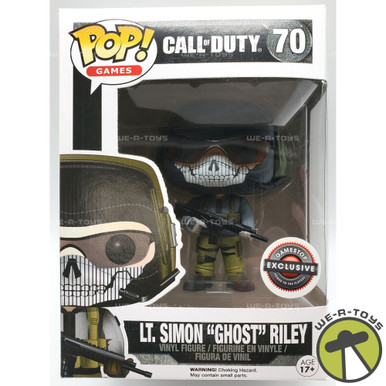 Funko Pop! Games 70 Call of Duty Lt. Simon Ghost Riley Figure Gamestop ...