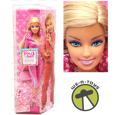 Barbie & Me Doll Pink Tracksuit & Bag 2009 Mattel #T3567 - We-R-Toys