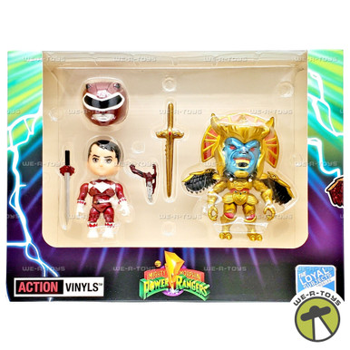 Mighty Morphin Power Rangers Metallic Red Ranger Vs. Goldar Action ...
