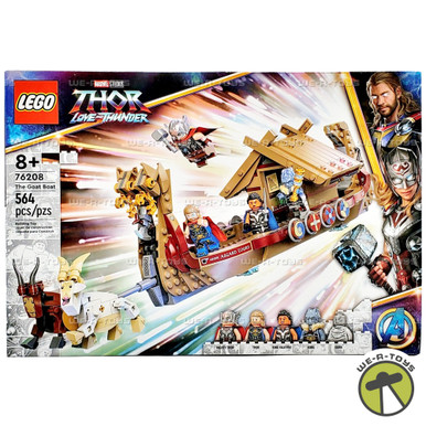 LEGO Marvel Thor Love and Thunder The Goat Boat 564 Piece Building Set ...