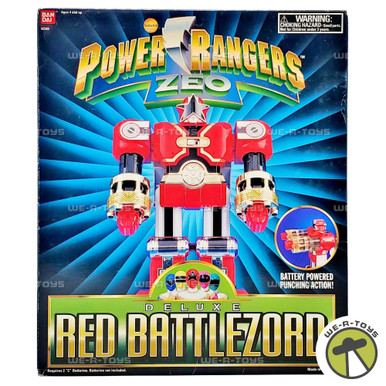 Power Rangers Zeo Deluxe Red Battlezord Action Figure 1996 Bandai 2588 ...