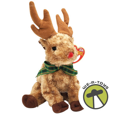Ty Beanie Babies Rudy the Reindeer Holiday Christmas Plush 2003 - We-R-Toys