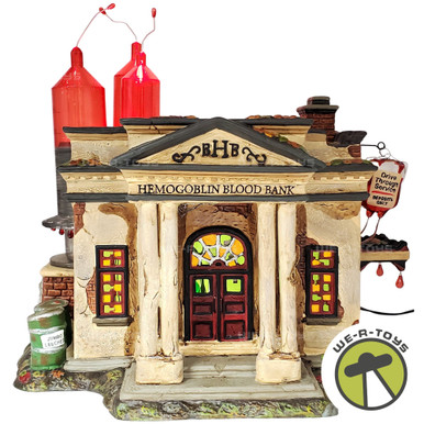 Department 56 Snow Village Halloween Hemoglobin Blood Bank Lighted ...