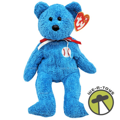 Ty Beanie Babies Addison the Baseball Bear Plush 2001 - We-R-Toys