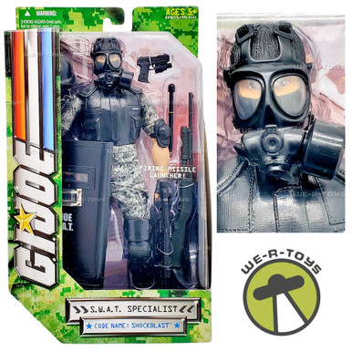 G.I. Joe SWAT Specialist Code Name Shockblast Action Figure 2008 Hasbro ...