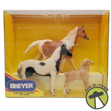Breyer Misty II, Black Mist and Twister Horse Figure 1990 Reeves Item ...