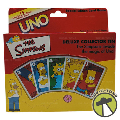 The Simpsons Uno Special Edition Card Game & Coll. Tin 2001 Sahaba Toys ...