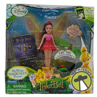 Disney Fairies Tinkerbell Pixie Flutter Rosetta Doll Set 2008 Playmates ...