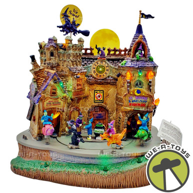 Lemax Spooky Town Lil Witches and Warlocks Nightcare Lighted Building ...