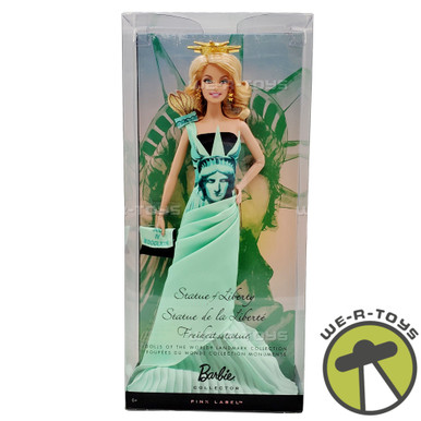 Statue of Liberty Barbie Dolls of the World Landmark Collection Pink ...