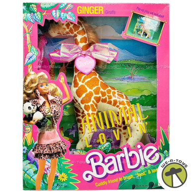 Animal Lovin' Barbie Ginger the Giraffe Plush Doll 1988 Mattel 1395 ...
