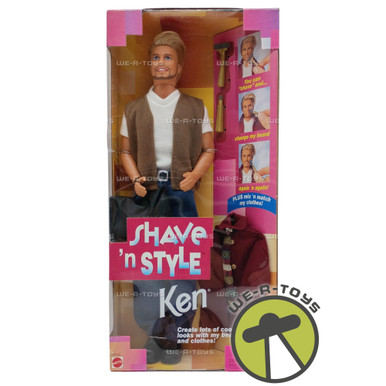 Barbie Shave 'n Style Ken Doll Male Blonde 1999 Mattel No 23788 New ...