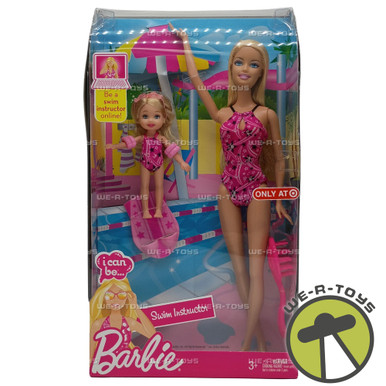 Barbie I Can Be Swim Instructor Barbie & Kelly Dolls Target Exclusive ...