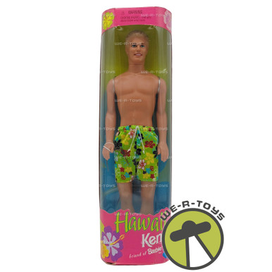 Barbie Hawaii Ken Friend of Barbie Male Doll In Green Swim Suit 1999 ...
