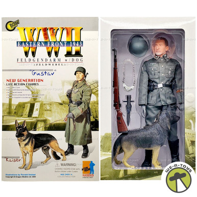 Dragon WWII Eastern Front 1943 Feldgendarm Gustav w/dog Kaiser Figure ...