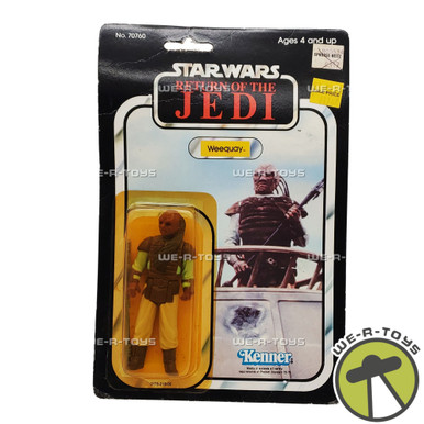 Star Wars Return of the Jedi Weequay 77 Back Card Action Figure Kenner ...
