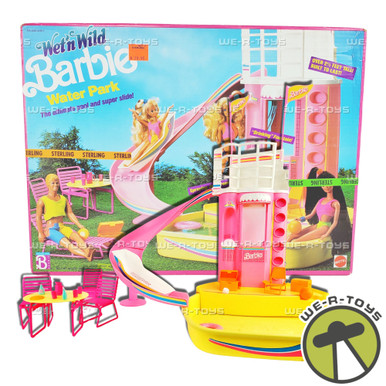Barbie Wet N' Wild Water Park Ultimate Pool and Slide Vintage 1989 ...