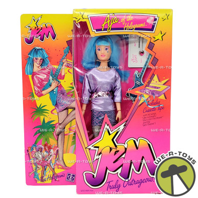 Jem and the Holograms Truly Outrageous Aja Poseable Doll 1985 Hasbro ...
