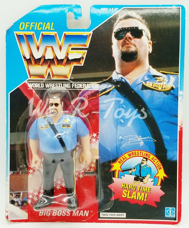 Official WWF Big Boss Man Action Figure 1990 Hasbro Toys No. 7025 NRFP