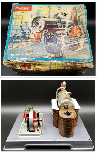 Wilesco Dampfmaschine Steam Engine Kit with Cooking Fuel S. R. & Co. No ...