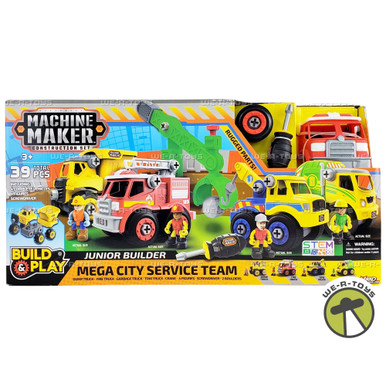 Machine Maker Mega City Service Team Construction Play Set Nikko Toys ...