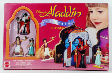 Disney's Aladdin Once Upon A Time Playset Jasmine Aladdin Jafar Mattel ...