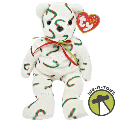 Ty Beanie Babies CAND-e the Bear Christmas Candy Cane Plush 2002 - We-R ...