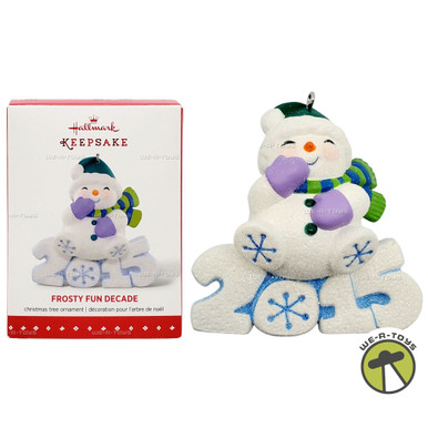 Hallmark Keepsake Ornament Frosty Fun Decade Snowman 2015 - We-R-Toys