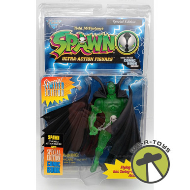Green Spawn Limited Edition Poseable Action Figure W/ Comic Book 1996 ...