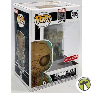 Funko POP Marvel 80th Anniversary Spider-Man 495 Patina Bobble Head ...