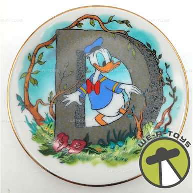 Disney's Alphabet D For Donald Duck Miniature Plate Walt Disney ...