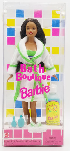 Bath Boutique Barbie Doll with Bubble Bath Solution African American