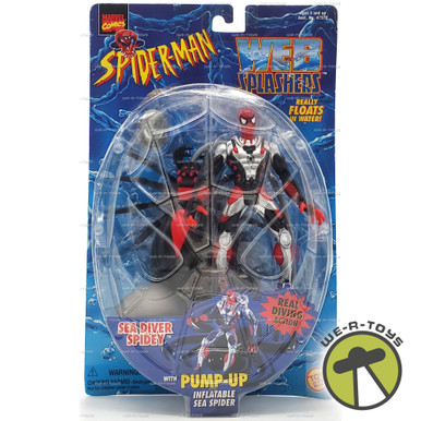 Marvel Comics Spider-Man Sea Diver Spidey Action Figure 1997 Toy Biz ...