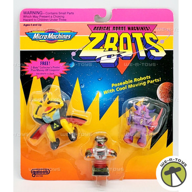Micro Machines Zbots Simptox Skydragon Zerot Figure 3 Pack 1993 Galoob ...