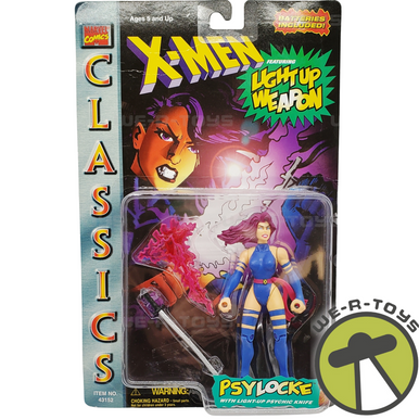 Marvel X-Men Classics Psylocke & Light Up Psychic Knife 1996 Toy Biz ...