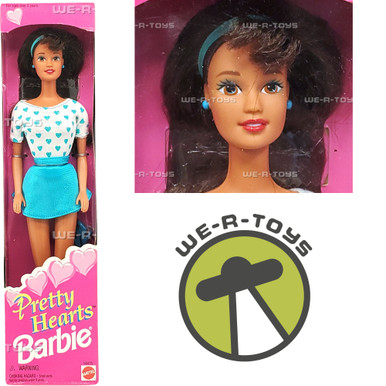 Pretty Hearts Barbie Doll Brunette 1995 Mattel No. 14475 NEW - We-R-Toys