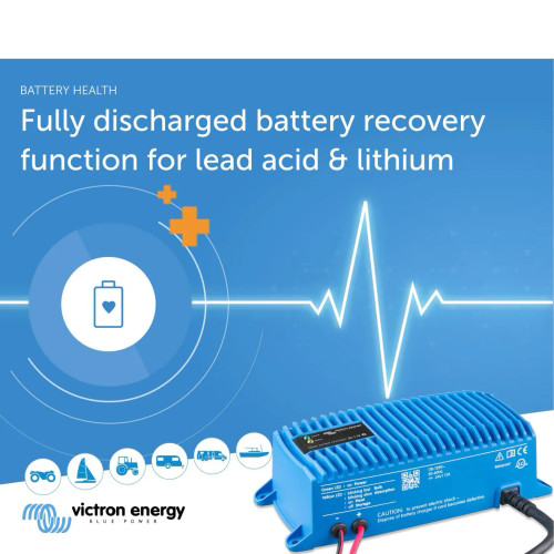Victron Energy Blue Smart IP67 Waterproof Charger 12V/25 120V NEMA 5-15 ...