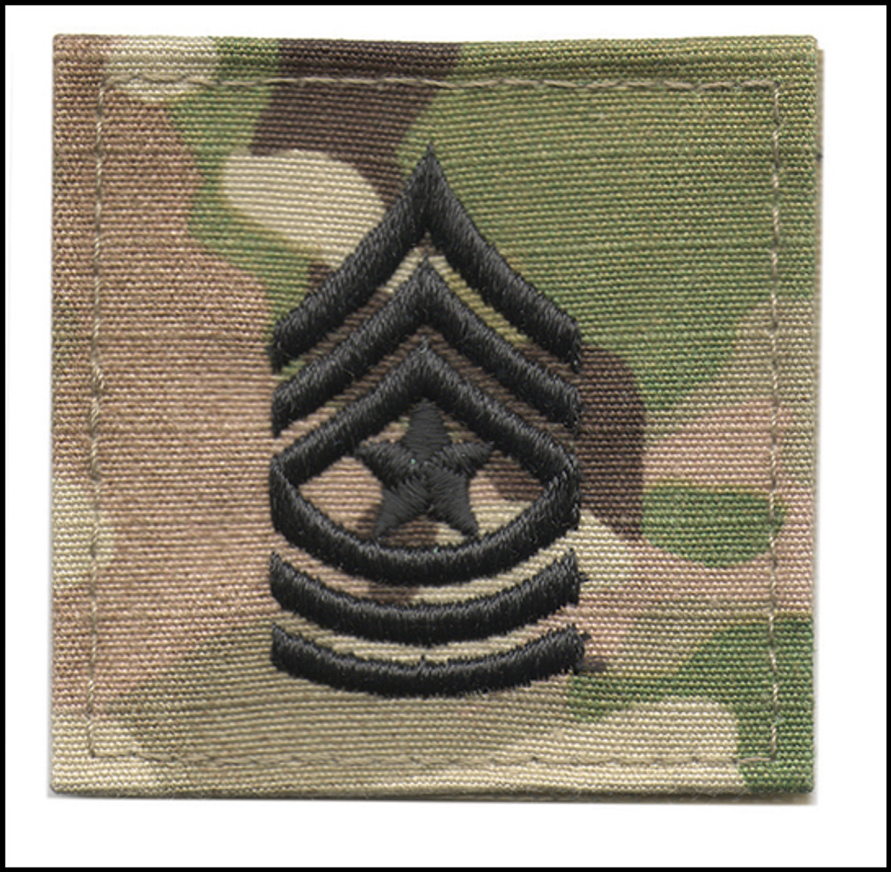 Rank Sgm E9 Sergeant Major Ocp Single With Hook Fastener Ranger