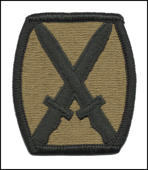 Patch-10th Mountain Division-OCP with hook fastener