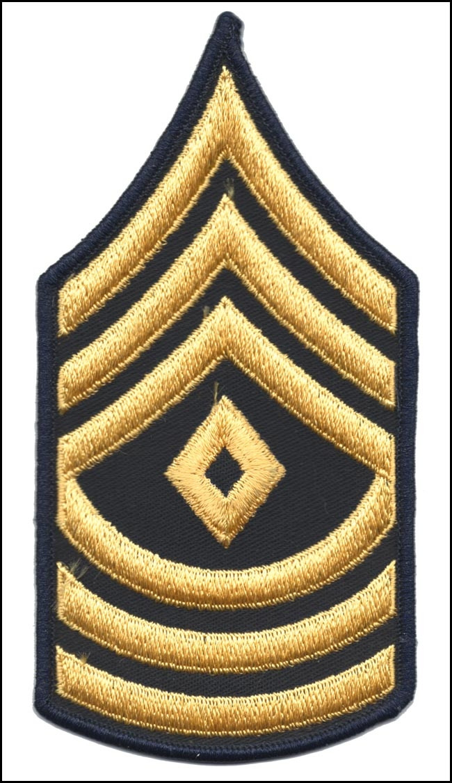 Rank-1SG E8, First Sergeant-Dress Blue, Female