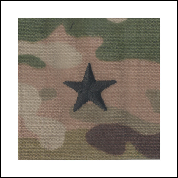 Rank-BG, Brigadier General-2"x2" OCP (Single) Sew-On