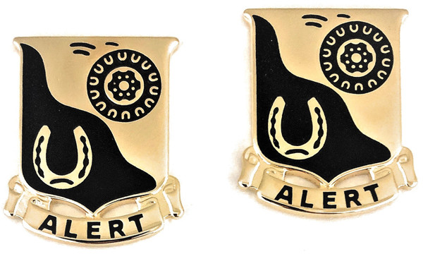 Crest-91st Cavalry Regiment (Pair)