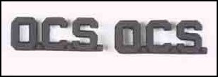 OCS Letters-Subdued Metal Pin-On