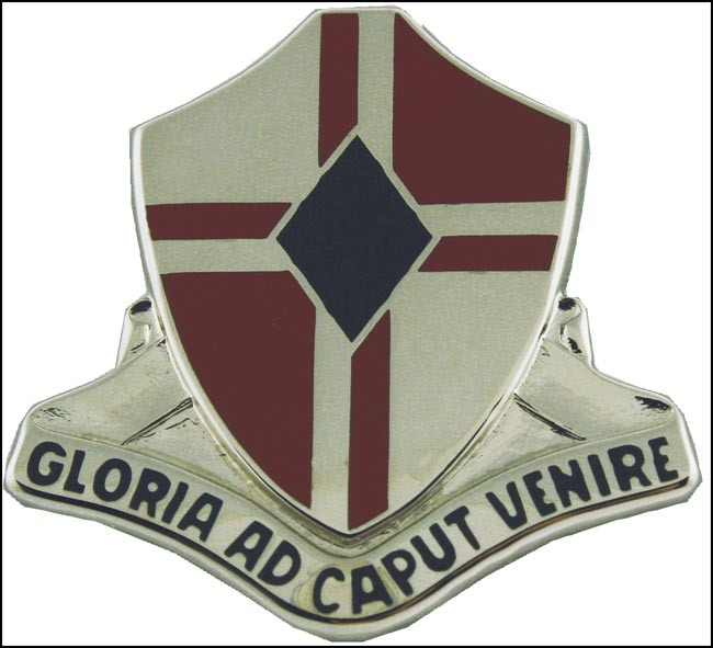 Crest-92nd Engineer Battalion, 92, 92nd, GLORIA AD CAPUT VENIRE