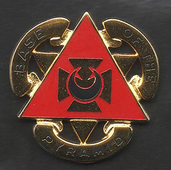 Crest-682nd Engineer Battalion - Pair, 682nd, 682, BATIR ET COMBATTRE
