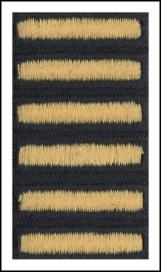 Combat Service Stripes - Female Dress Blue Six (36 Months)