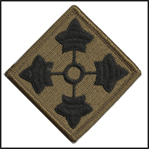 Patch-4th Infantry Division-OCP with hook fastener