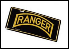Ranger License Plate-Metal