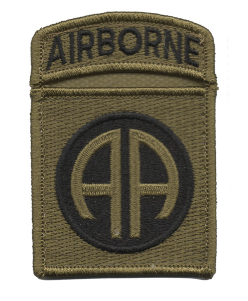Patch-82nd Airborne Division with Airborne Tab-OCP with hook fastener