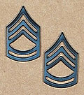 Rank-SFC E7, Sergeant First Class-Subdued Metal Pin-On